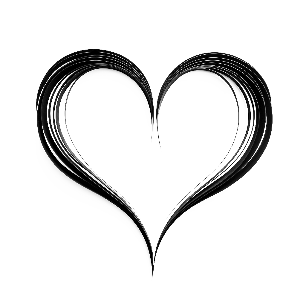 Enkel hjerte Last ned fargeleggingsark og tegninger til barn gratis!