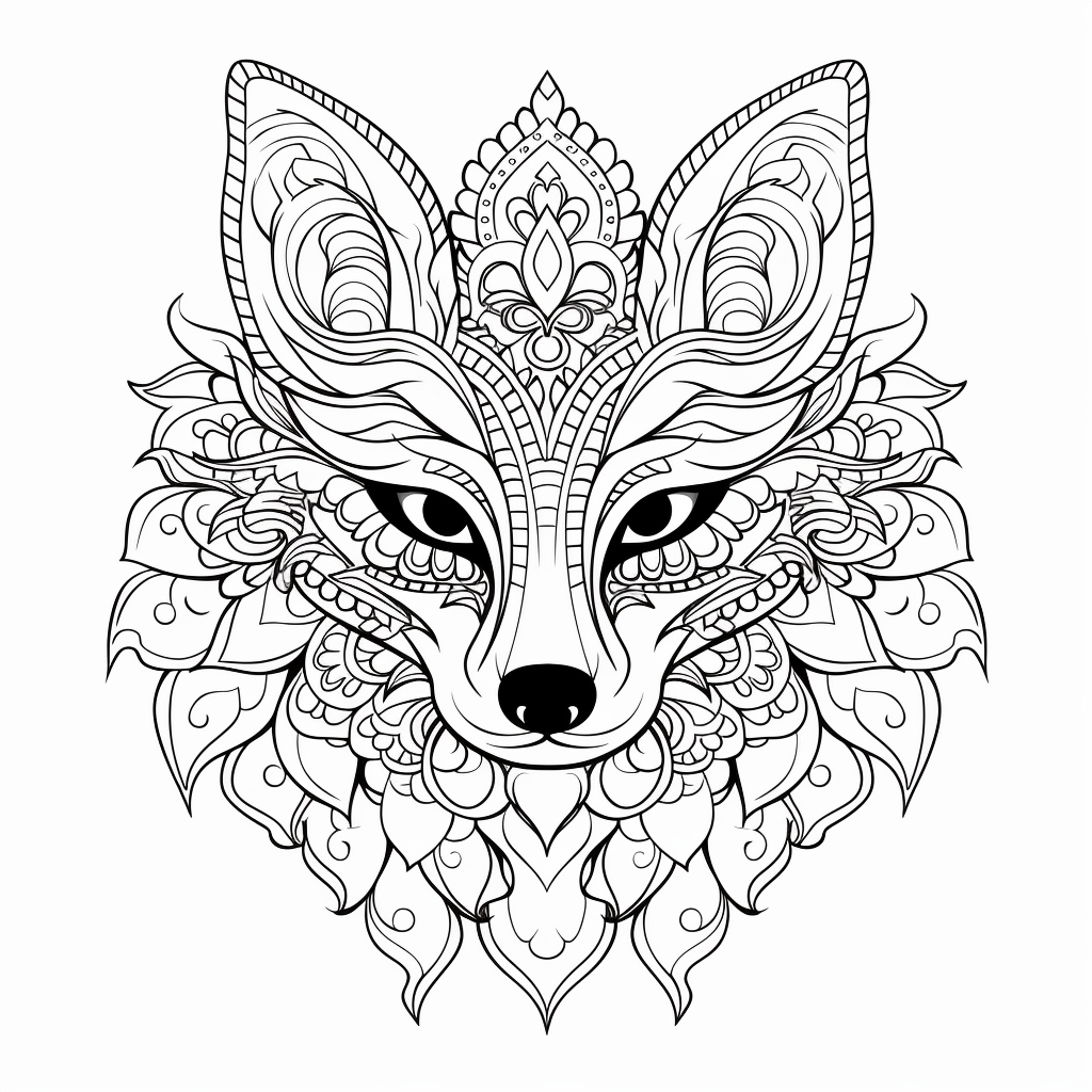 Mandala De Zorro Como Plantilla Para Colorear Dibujos Para Colorear Y Mandala De Zorro Como Plantilla Para Colorear Dibujos Para Colorear Y